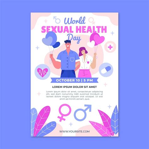 Free Vector World Sexual Health Day Vertical Flyer Template