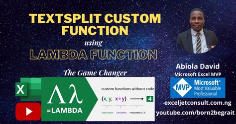 Textsplit Custom Function Using New Lambda Function Data Analytics