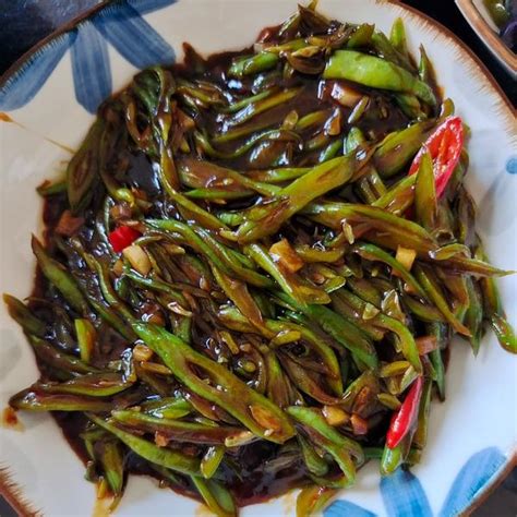 【超级下饭的家常菜～清炒四季豆图片】和姑凉下厨房