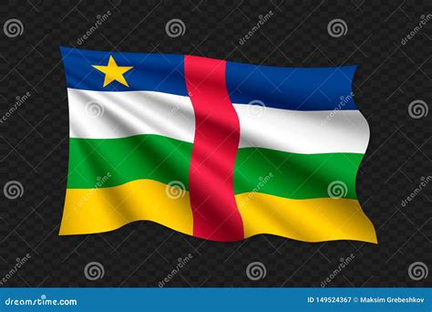 Bandera que agita 3D stock de ilustración Ilustración de africano