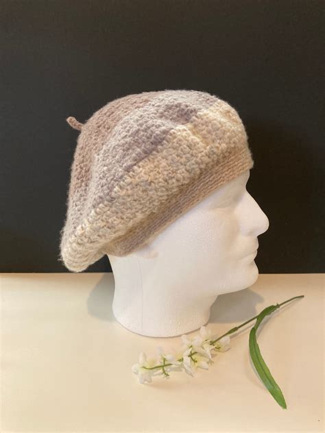 Crochet Pattern For Classic Beret Hat Instant Download Etsy