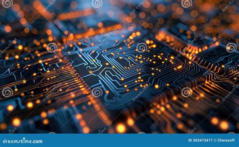 State Of The Art Microchip On Board Stock Image Image Of System States 303473417