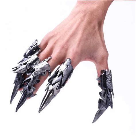【現貨】萬聖節舞會裝扮用品cosplay金剛狼指甲吸血鬼指甲恐怖殭屍假手指新品萬聖節cos舞會裝扮道 蝦皮購物