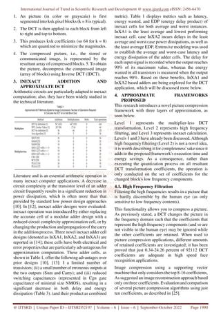 A Novel Image Compression Approach Inexact Computing PDF