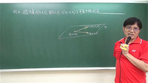 智慧型 12 1 2 平面方程式例題examples Of Plane Equations Youtube