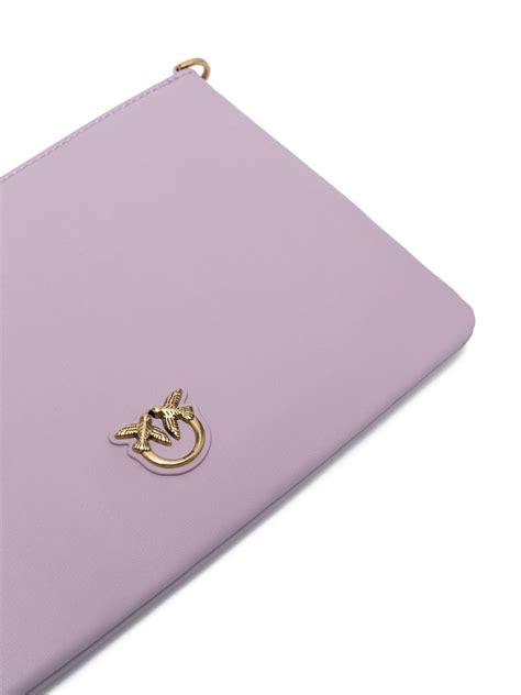 PINKO logo-plaque Detail Crossbody Bag | Purple | FARFETCH