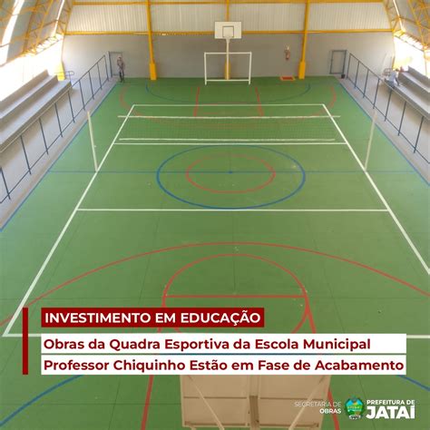 Obras Da Quadra Esportiva Da Escola Municipal Professor Chiquinho Na