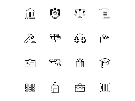 Law Icon Set Designs Themes Templates And Downloadable Graphic