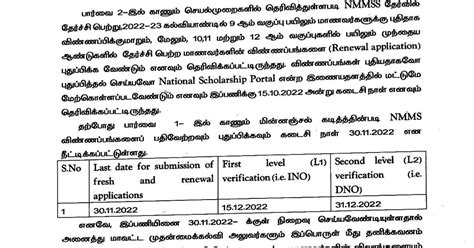 Nmms தேர்வில் தேர்ச்சி பெற்ற மாணவர்களின் விண்ணப்பங்களை இணையதளத்தில்