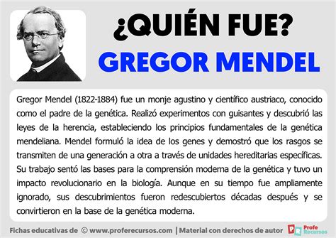 Quién fue Gregor Mendel