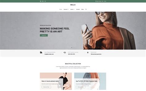 Bella Responsive Joomla Shopping Template