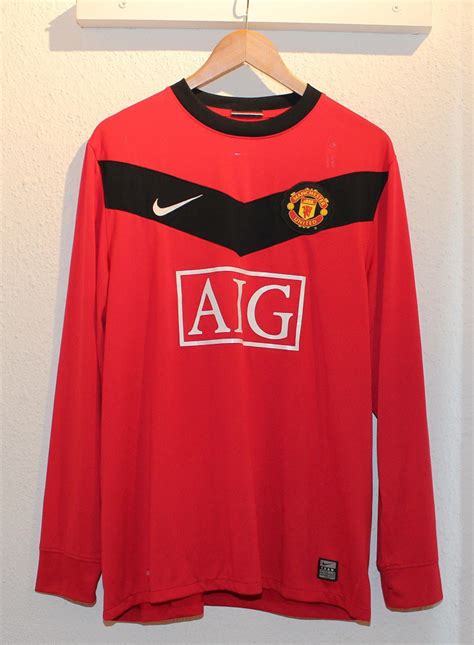 Manchester United Home Jersey L S 2009 10 Nani 17