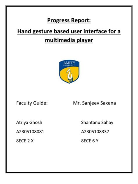 Hand Gesture Based User Interface For A Multimedia Player Pdf