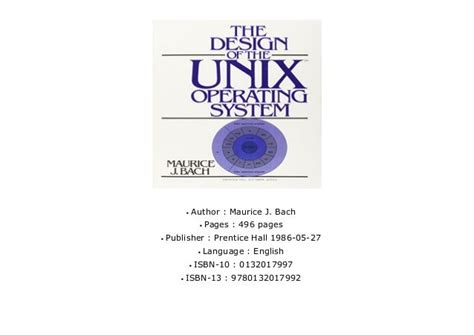 [news] design of the unix operating system united states edition