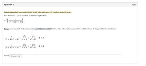 Solved Include All Details To Earn Credits Missing Details