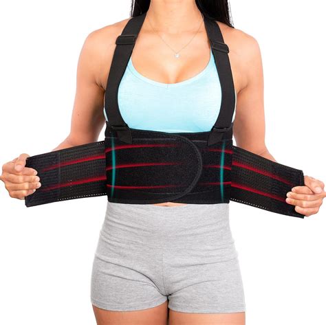 Lower Back Brace With Suspenders Lumbar Support Ubuy India
