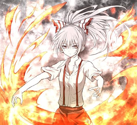 Fujiwara No Mokou Touhou Drawn By Shimodamasaya Danbooru