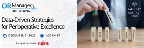 [free Webinar] Data Driven Strategies For Perioperative Excellence Or Manager