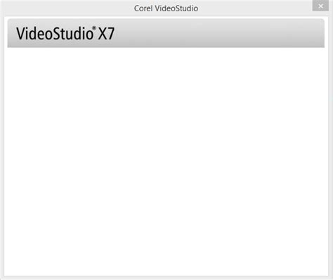 KB Corel VideoStudio Pro X7 Trial Launch Issue Showing Blank Window