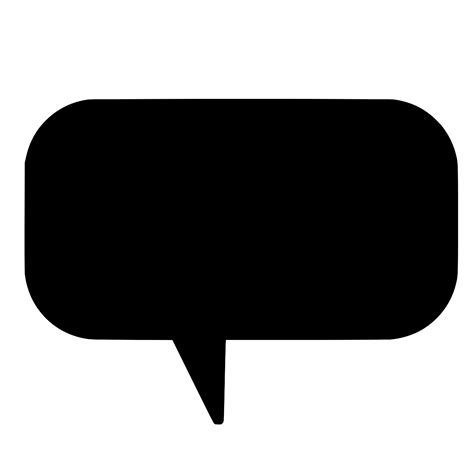 Svg 공백 풍선 토론 대화 무료 Svg 이미지 및 아이콘 Svg Silh