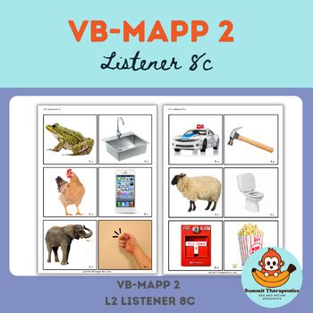 VB Mapp Level 2 Listener Responding For ABA Assessments 8c SOUNDS