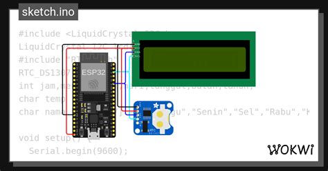 Kalender Digital Wokwi Esp Stm Arduino Simulator