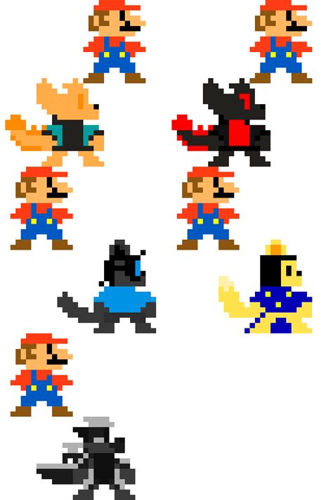 I Made Smb Nes Styled Sprites Of Some Frequent Furry Irl Users R Furry