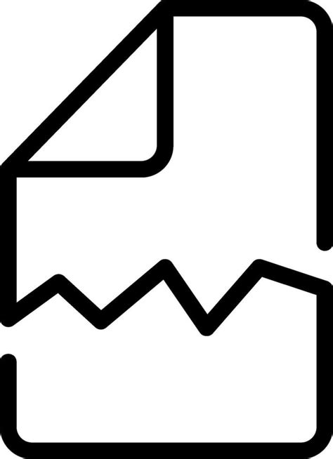 Corrupted File Line Icon 29133428 Vector Art At Vecteezy