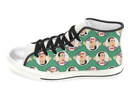 Pee Wee Herman Womens Hi Top Sneaker Shoes Original Illustration