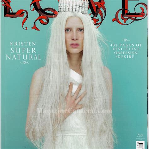 Love Magazine 6 Kristen Mcmenamy Magazine Canteen