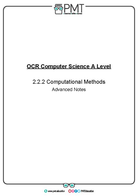 2 2 2 computational methods ocr computer science a level 2 2
