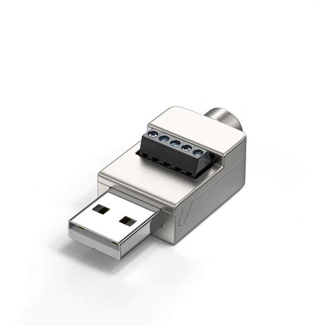 USB 2.0 Поворотный разъем USB 4-контактный 4-контактный винтовой разъем ...