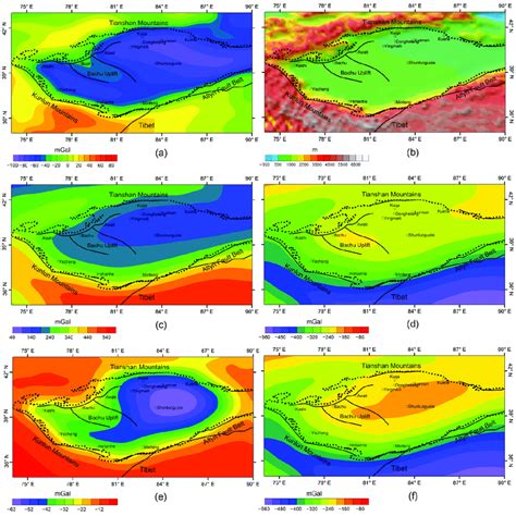 Gravity Correction Steps And Results A Gravity Disturbance Map B