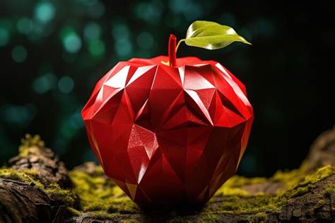 Premium Ai Image Red Apple Perfume Smooth And Shiny With An Attractive Aroma