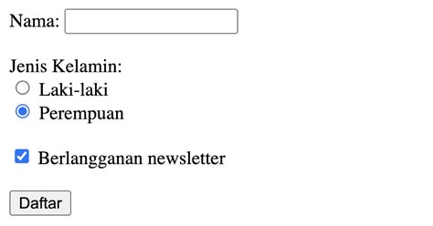 Membuat Formulir Dalam Html Jenis Masukan Dan Validasi