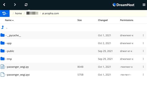 Dreamhost Flask Project Setup Aropha