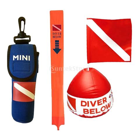 Underwater Scuba Diving Snorkeling Inflatable Buoy Float Signal Diver