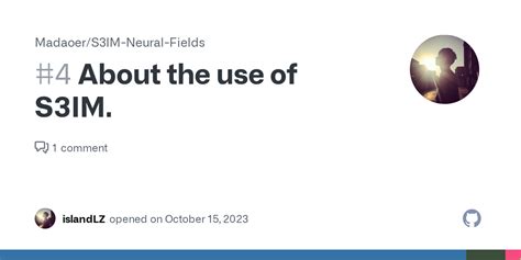About The Use Of S3IM Issue 4 Madaoer S3IM Neural Fields GitHub
