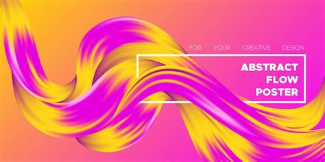 Premium Vector Liquid Curved Shapes Abstract Flow Background Design