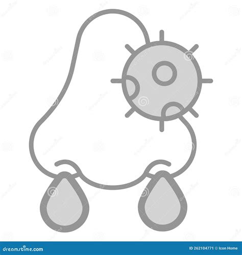 Nose Bleeding Healthcare Medical Vector Graphic Illustration Icon