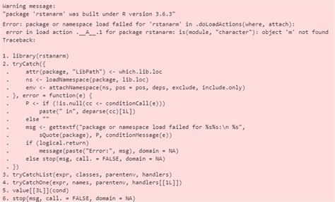 can t load rstanarm package on windows 10 using anaconda prompt