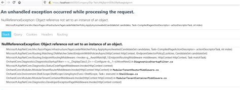 Nullreferenceexception On Razor Page Multiple Query Contentitems · Issue 6816 · Orchardcms