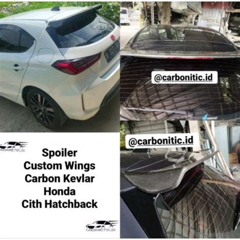 Jual Spoiler Custom Model Ducktail Tail Honda City Hatchback 2021 Up