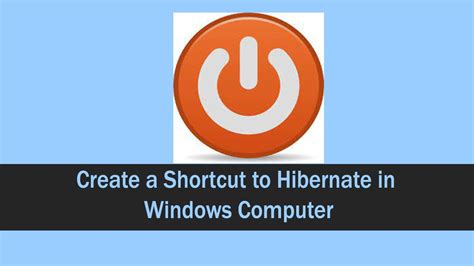How Do I Create A Shortcut To Hibernate In Windows YouTube
