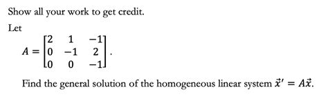 Show All Your Work To ﻿get