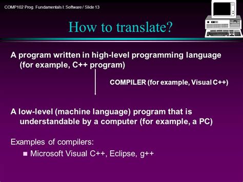 Hardware And Software Programming Comp102 Prog Fundamentals I Software