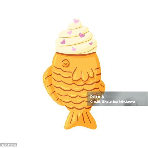 전통 아시아 길거리 음식 타이야키 와플 스낵 벡터 일러스트레이션 일본식 와플에 대한 스톡 벡터 아트 및 기타 이미지 일본식 와플 벡터 Washoku Istock