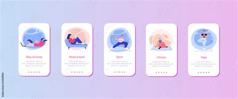 Mobile Ux Ui Interface Template Application Interface Framework Vector Illustration For Web