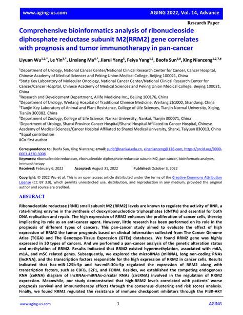 Pdf Comprehensive Bioinformatics Analysis Of Ribonucleoside
