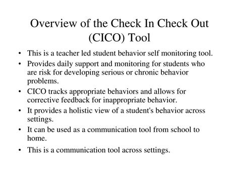Ppt Check In Check Out Cico Powerpoint Presentation Free Download Id3984455